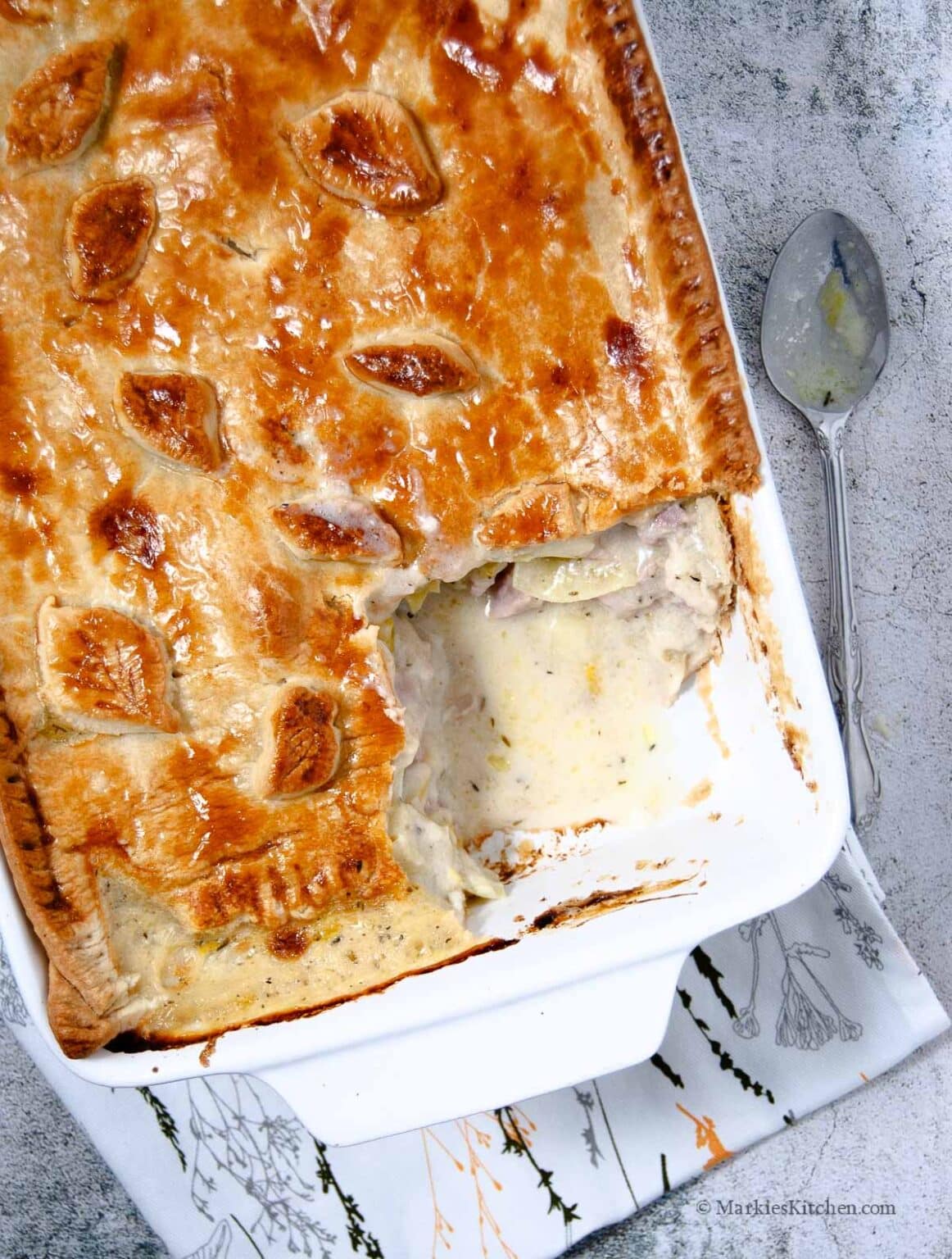 Chicken Ham And Leek Pie (Easy + Cosy!) - Markie's Kitchen